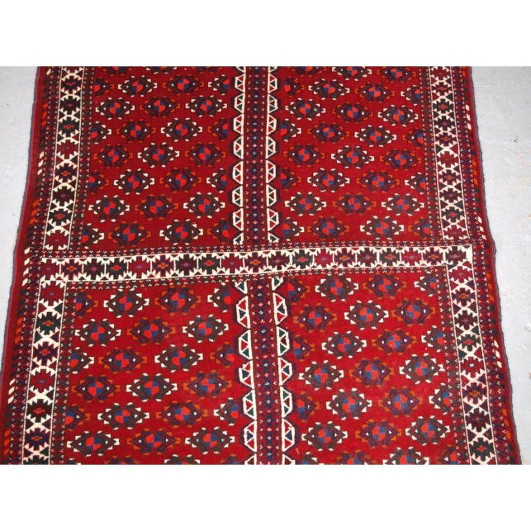 Old Yomut Turkmen Rug of Ensi Design, Good Furnishing Rug, circa 1930 ...