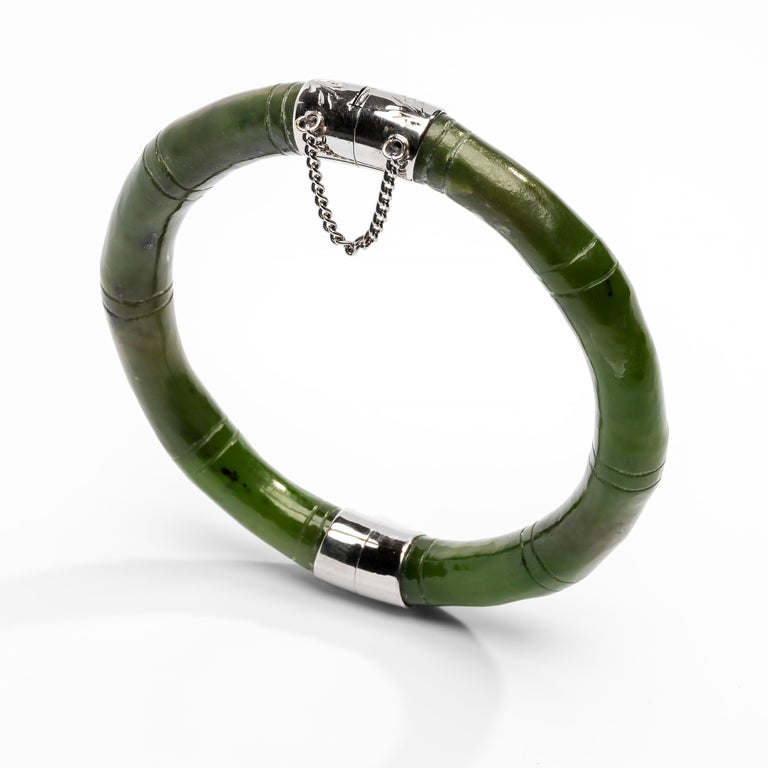 Older Nephrite Jade Bangle with Fine Finish at 1stDibs | how to polish ...