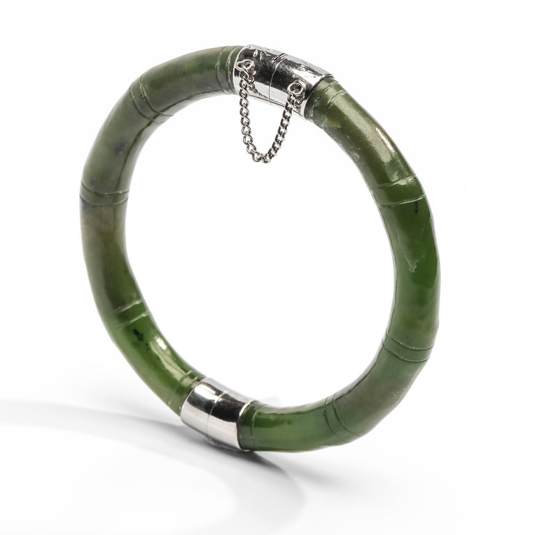 Older Nephrite Jade Bangle with Fine Finish at 1stDibs | how to polish ...