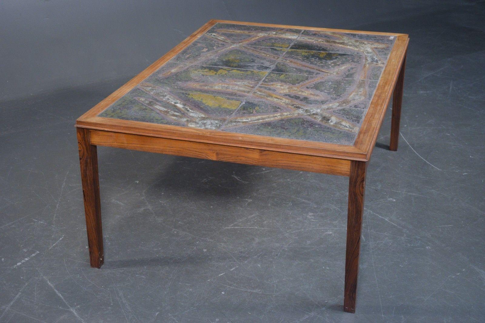 Ole Bjorn Kruger Abstract Tile Coffee Table For Sale at 1stDibs