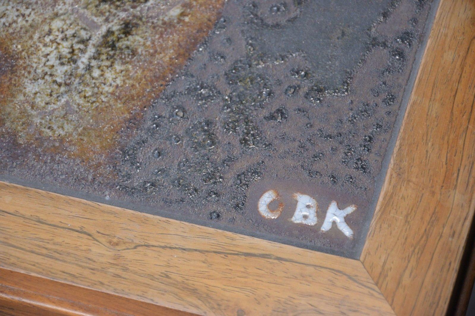 Ole Bjorn Kruger Abstract Tile Coffee Table For Sale at 1stDibs