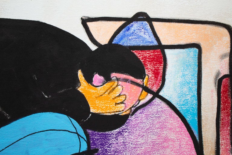 Ole Fredrik Hvidsten - «We aim high to keep them down» Acrylic on ...