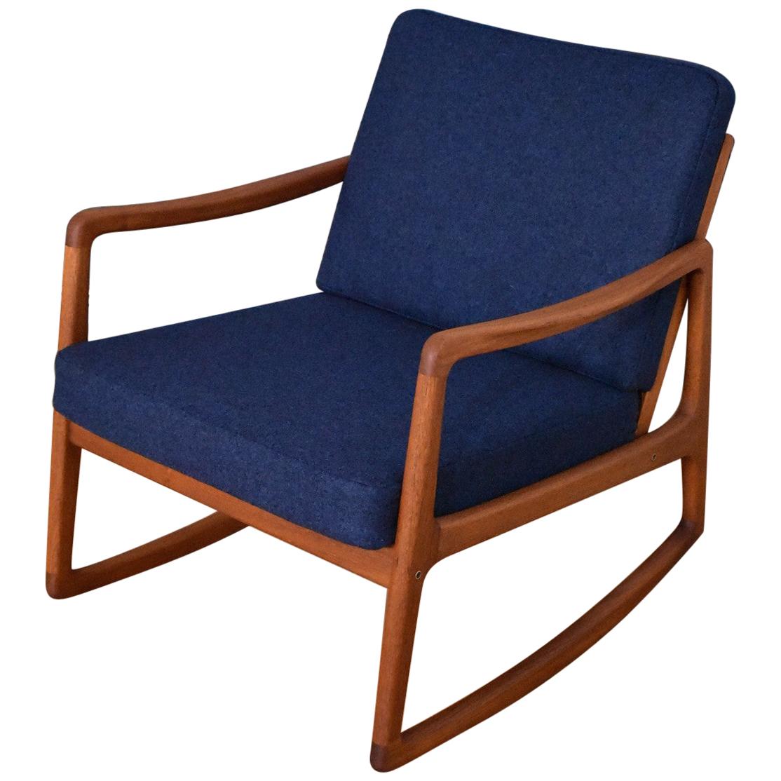 Georg Jensen Teak Rocking Chair for Kubus at 1stDibs
