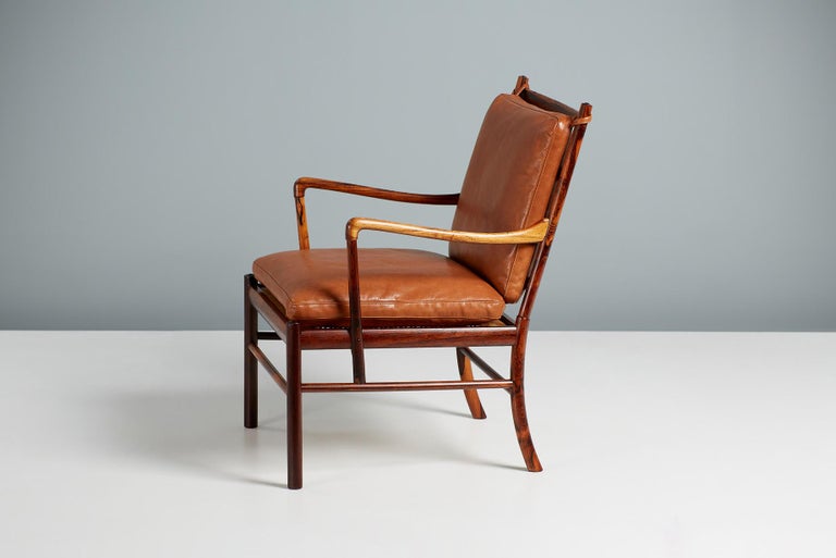 Ole Wanscher Rosewood Colonial Lounge Chair, 1949 For Sale at 1stDibs