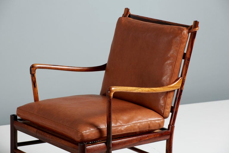 Ole Wanscher Rosewood Colonial Lounge Chair, 1949 For Sale at 1stDibs