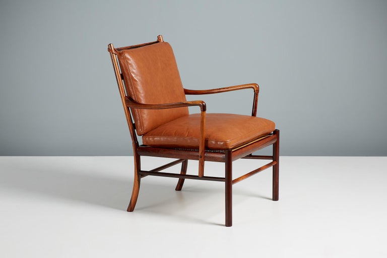 Ole Wanscher Rosewood Colonial Lounge Chair, 1949 For Sale at 1stDibs