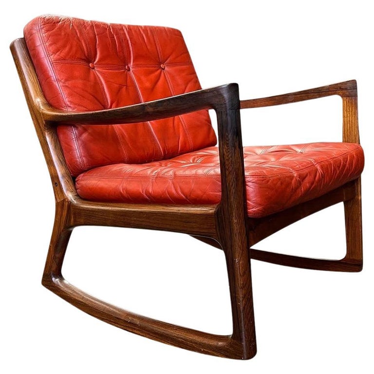 Ole Wanscher Senator Danish Modern FD-110 Rocking Chair in Solid ...