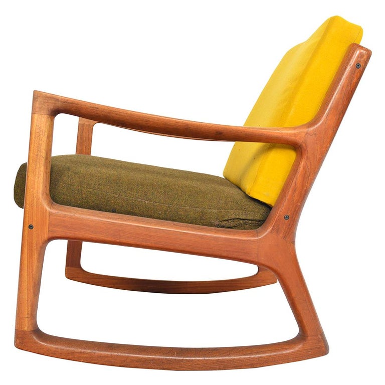 Ole Wanscher Senator Rocking Chair in Teak, Midcentury Danish Modern ...