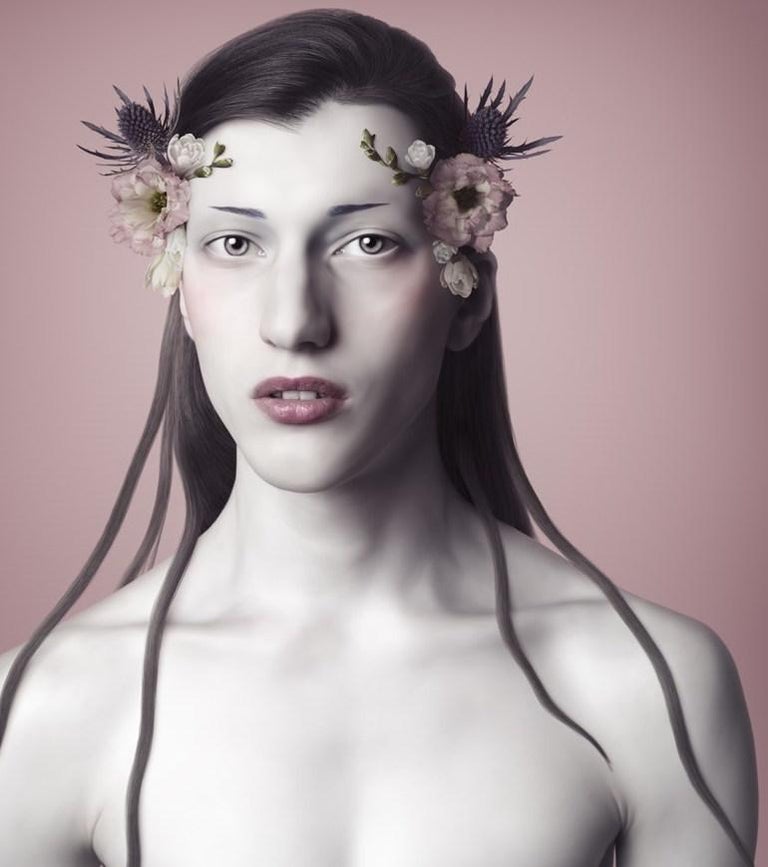 Oleg Dou - "Flora," C-Print Face Mounted on Acrylic - Portrait ...