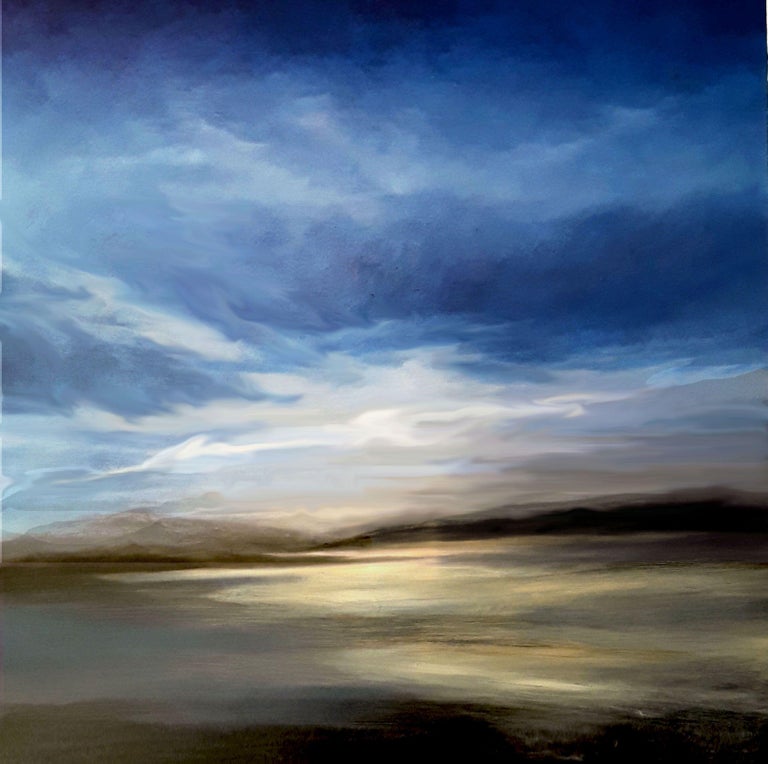 Olena Topliss - Fading Lights, Painting, Oil on Canvas For Sale at 1stDibs