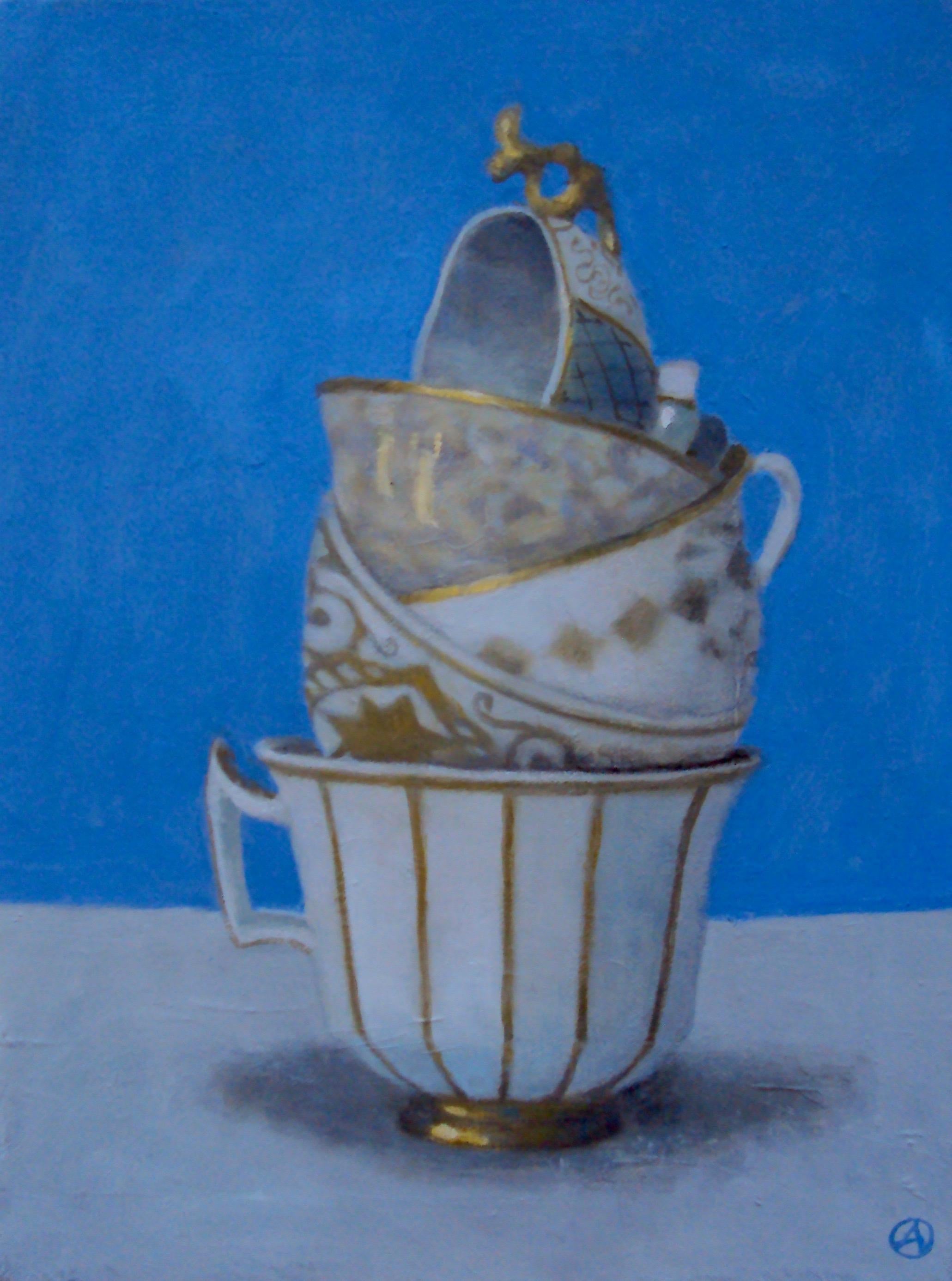 Olga Antonova - Deux tasses empilées avec une cuillère - photo ...