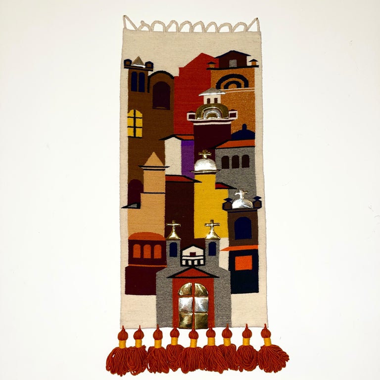 Olga Fisch "Casitas" Tapestry For Sale at 1stDibs