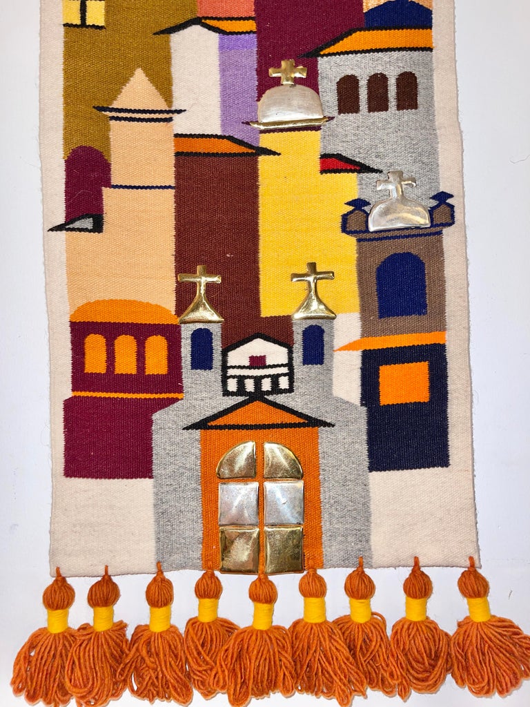 Olga Fisch "Casitas" Tapestry For Sale at 1stDibs