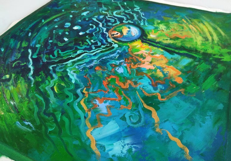Olga Nikitina - Napoleon Fish Eye Painting Underwater Original Art ...
