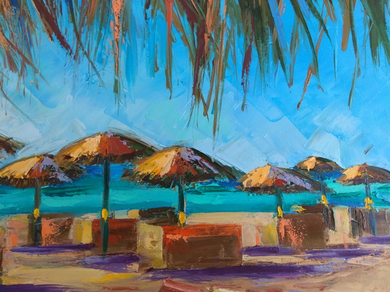 Olga Nikitina - Beach Painting Ocean Art For Sale at 1stDibs