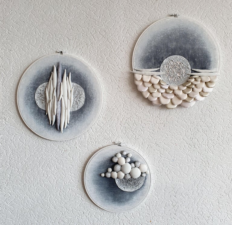 Olga Radionova - Holy Trinity. White. Triptych For Sale at 1stDibs