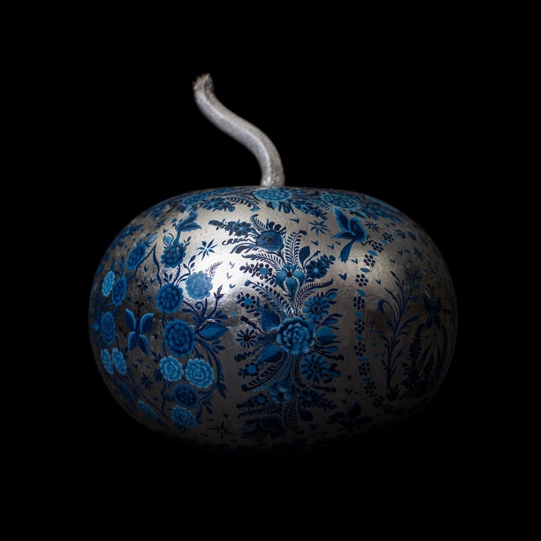 Olinalá Mexican Traditional Lacquer, Silver Leaf and Oil Painting Art ...