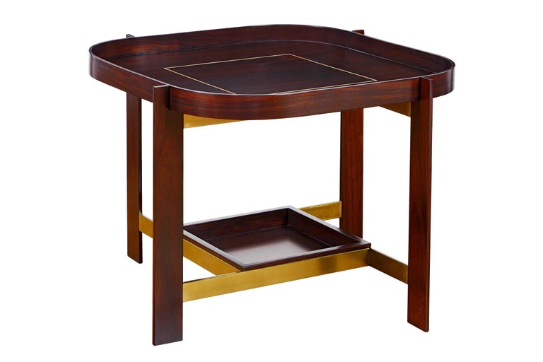 "OLINDA" Contemporary Side Table in Pau Ferro Wood by Janete Costa For ...