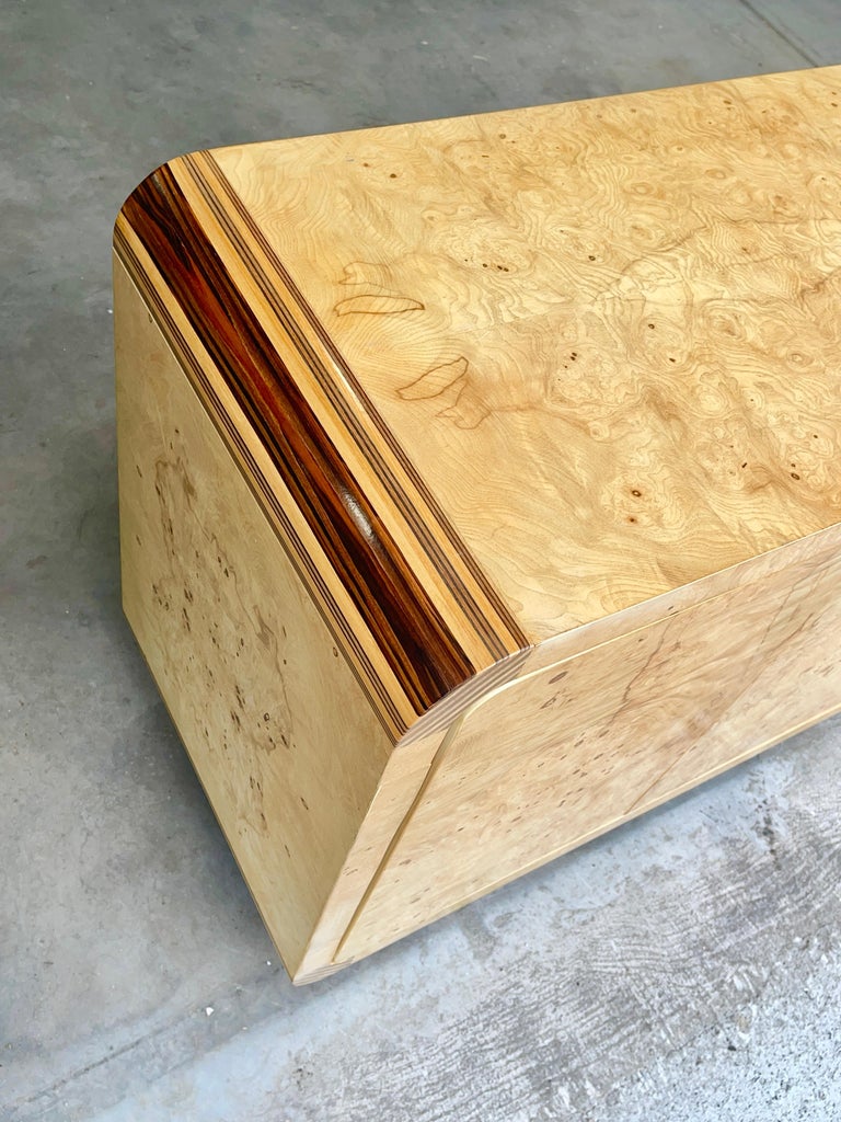 Olive Ash Burl Credenza by Henredon, Scene Two For Sale at 1stDibs