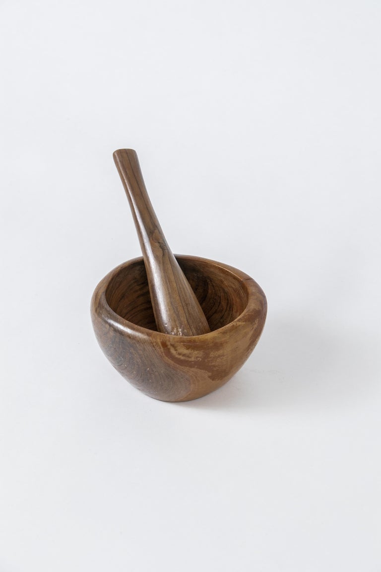 Olive Wood Bowl and Pilon, France, 1960's For Sale at 1stDibs | pilon ...