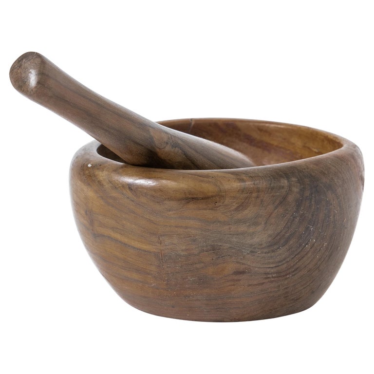 Olive Wood Bowl and Pilon, France, 1960's For Sale at 1stDibs | pilon ...
