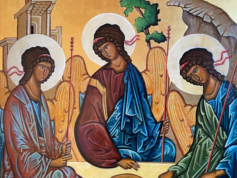 Oliver Samsinger - The Holy Trinity, after an icon by Russian painter ...