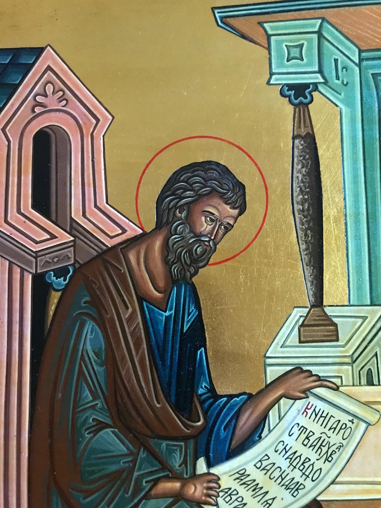 Oliver Samsinger - The Evangelist Matthew, after a Russian icon, school ...