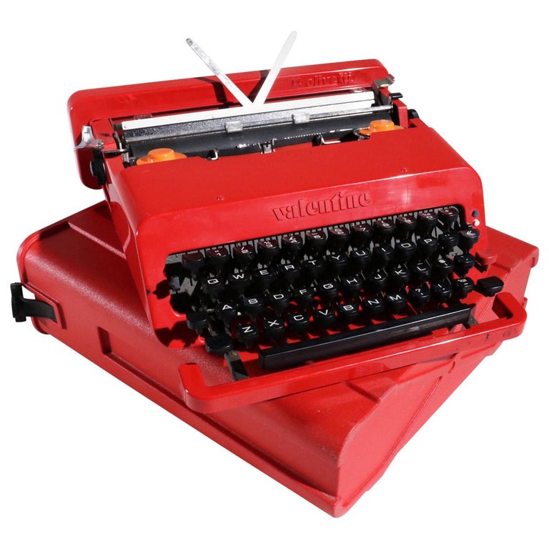 Olivetti Valentine Typewriter Designed by Ettore Sottsass and Perry ...
