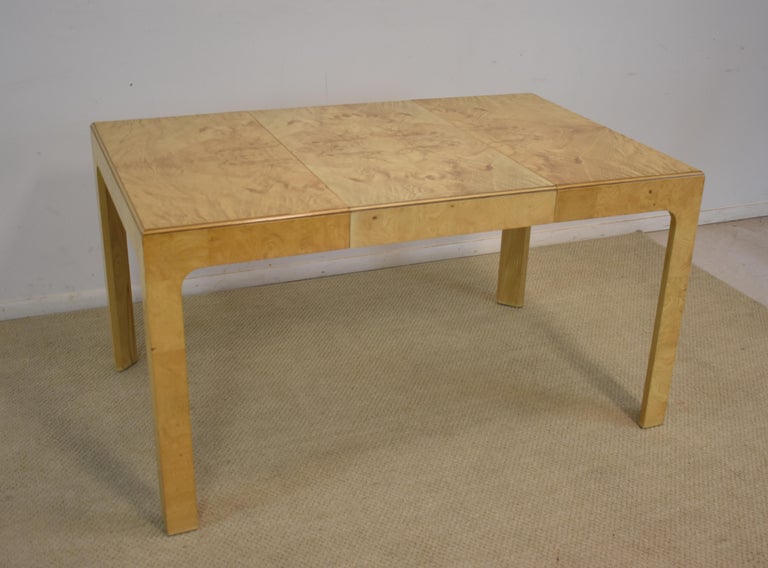 Olivewood Game Table Attributed to Henredon Furniture Company at 1stDibs