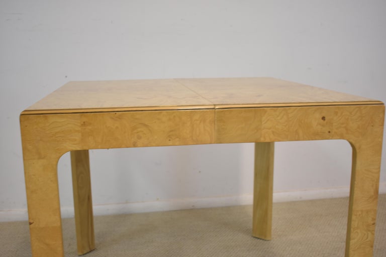 Olivewood Game Table Attributed to Henredon Furniture Company at 1stDibs