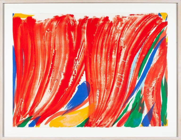 Olivier Debre - Signe paysage rouge For Sale at 1stDibs