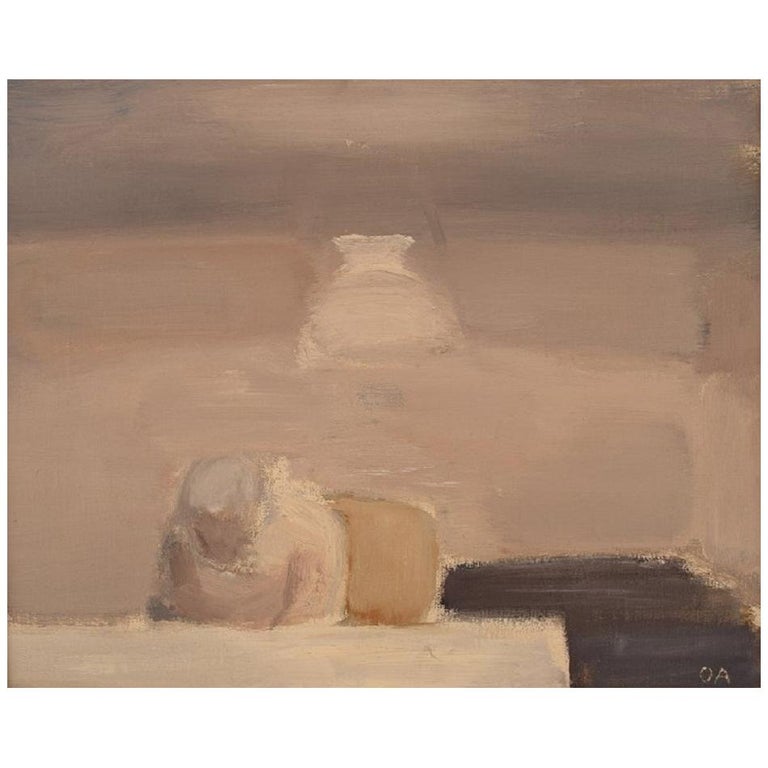 Olle Agnell, Sweden, Oil on Canvas, Abstract Composition, 1960s at 1stDibs