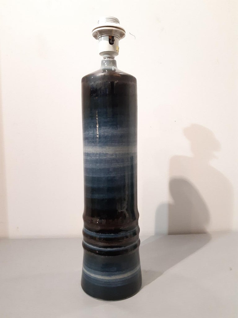 Olle Alberius Ceramic Table Lamp Rostrand 1970 Sweden Midcentury For ...