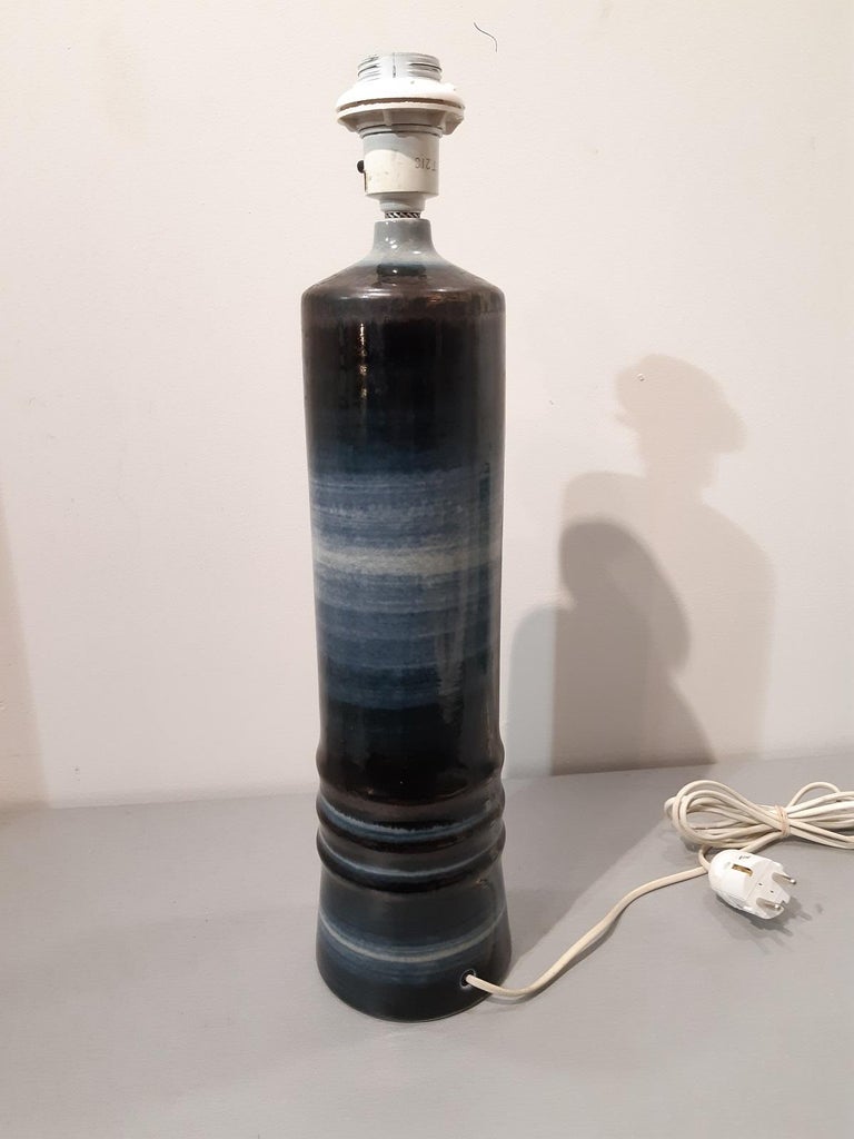 Olle Alberius Ceramic Table Lamp Rostrand 1970 Sweden Midcentury For ...