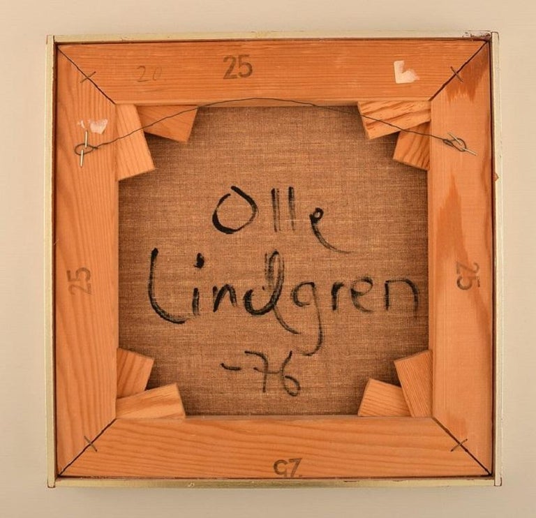 Olle Lindgren, Sweden, Oil on Canvas, City Motif, Dated 1976 For Sale ...