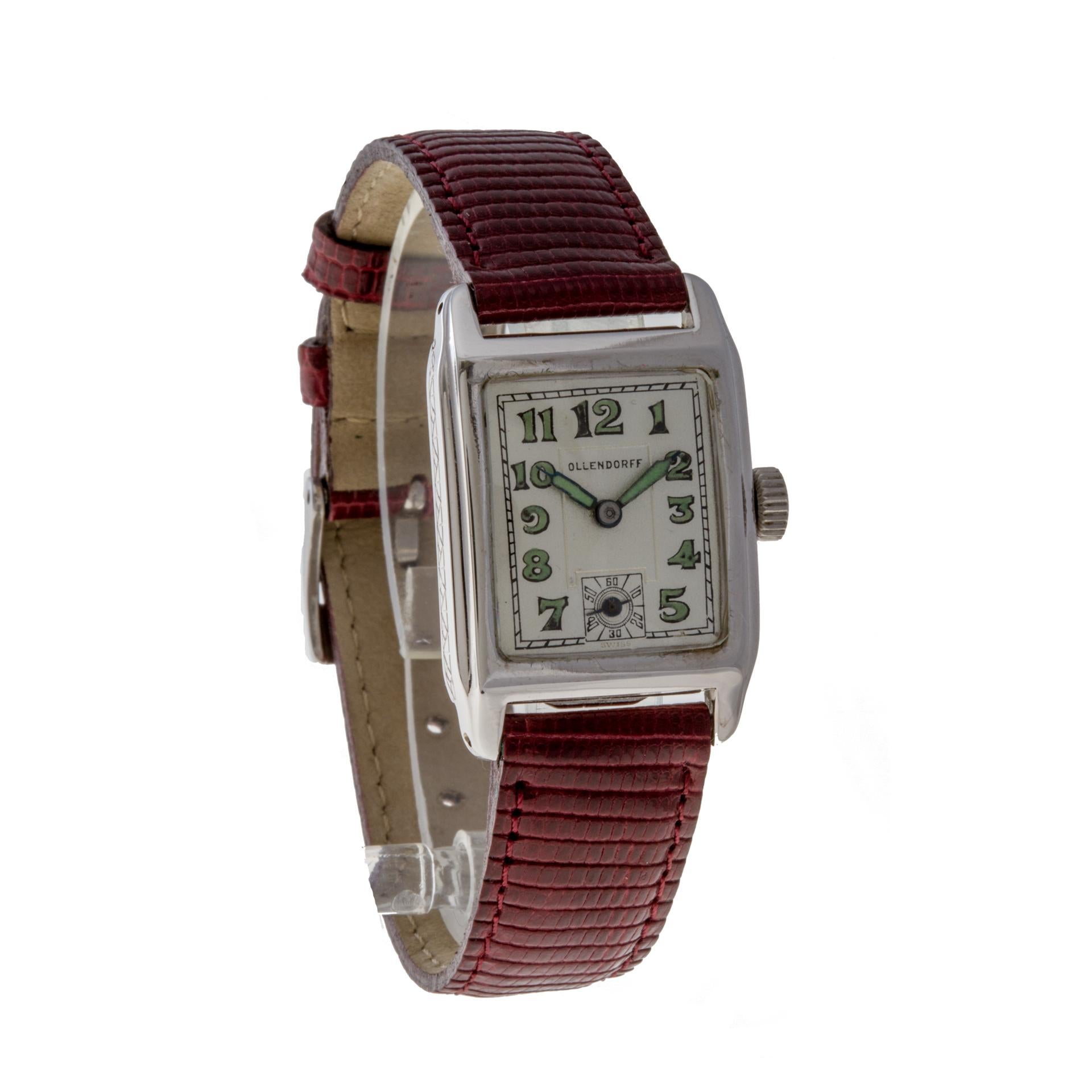 Ollendorff Classic Watch Ref 3865 14k White Gold Case Manual at 1stDibs ...