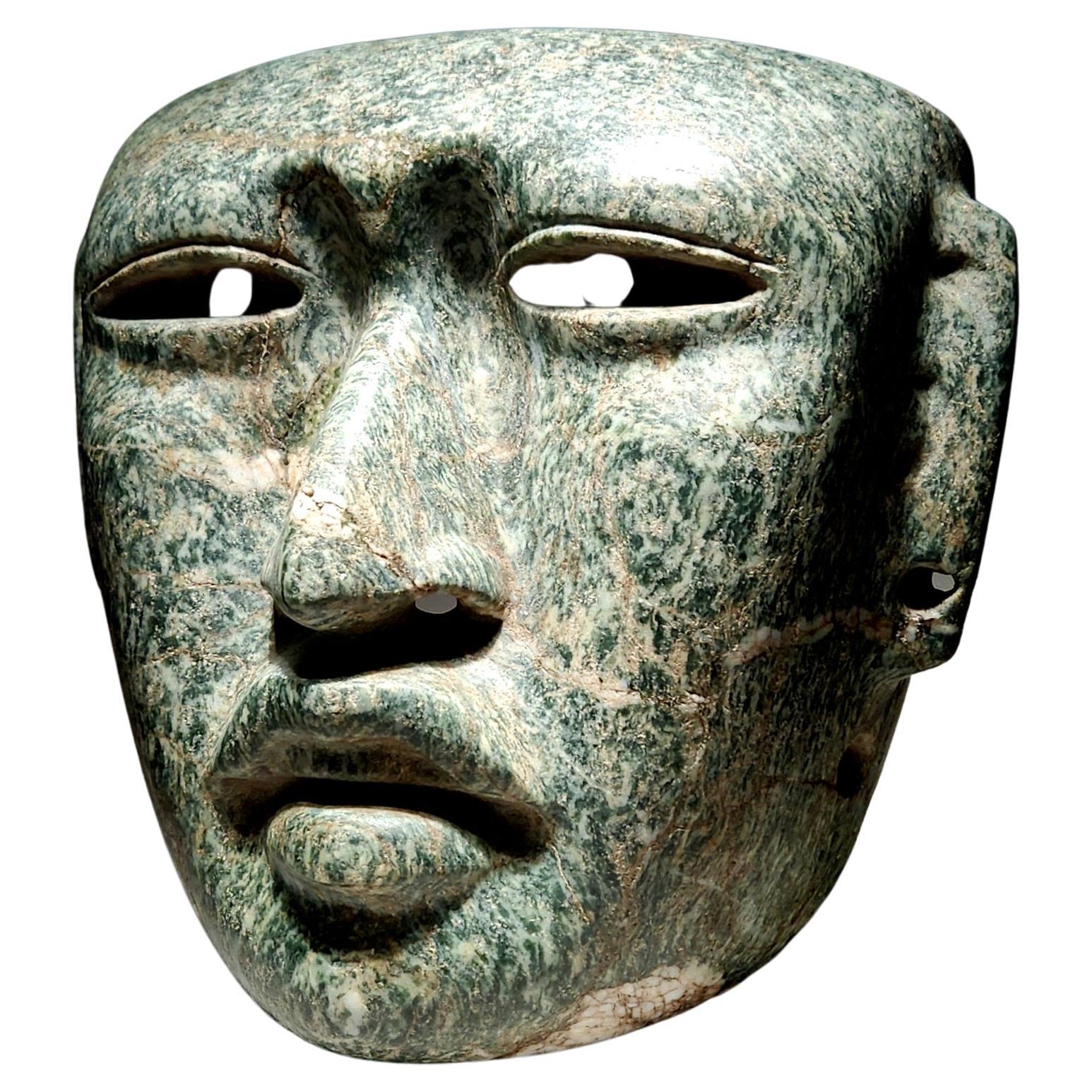 Ancient Olmec Greenstone Portrait Mask with Pre-1970 Provenance For ...