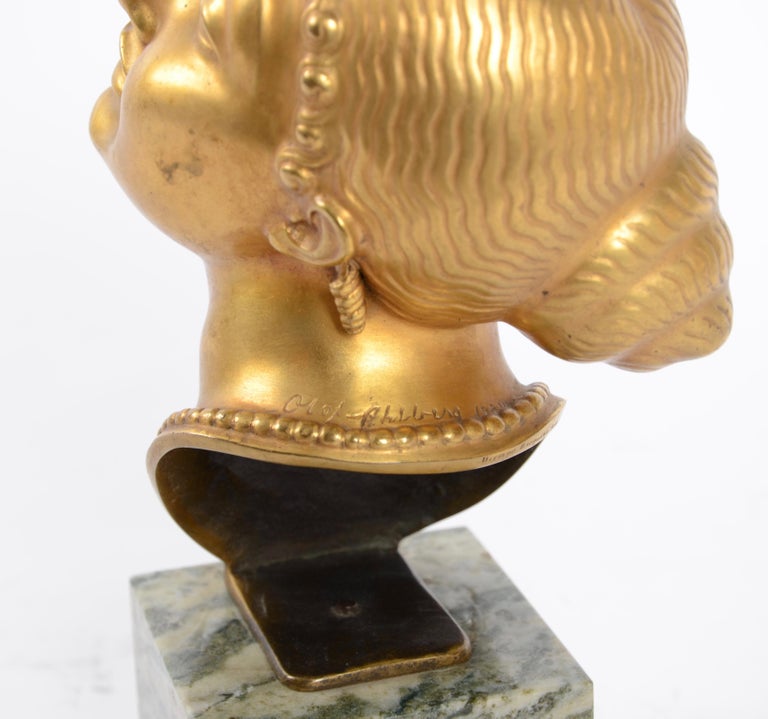 Olof Ahlberg, Sculpture, Gilded Bronze, Herman Bergman, 1920 For Sale ...