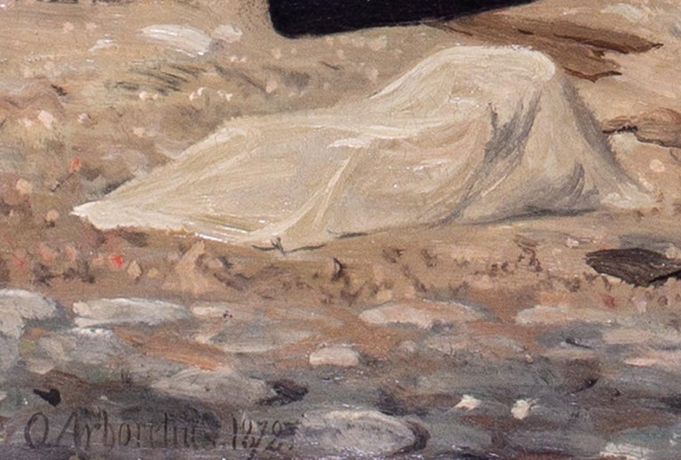 Olof Arborelius - 19th Century landscape oil painting of the Bay of ...