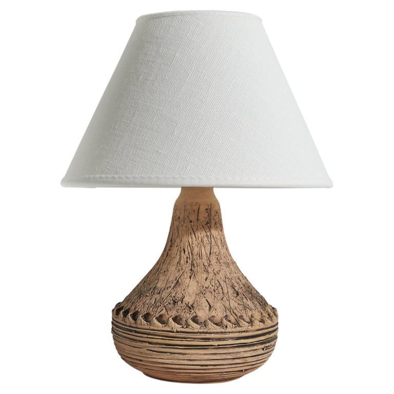 Olof Georg Hermansson, Table Lamp, Earthenware, Keramik-Olle, Sweden ...