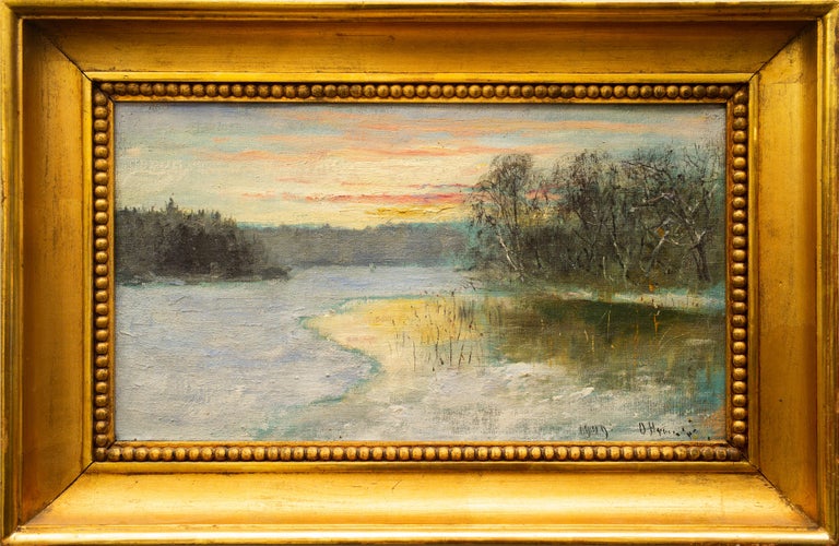 Olof Hermelin - Winter Landscape, Lilla Värtan - Stockholm by Swedish ...