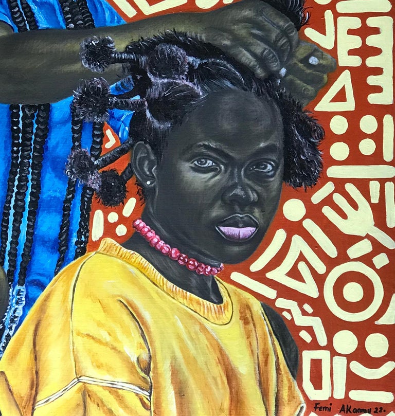 Oluwafemi Akanmu - Onídìrí (Hair Dresser) For Sale at 1stDibs