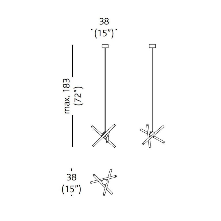 Olvidada Pending Lamp With Tube In Copper Finish By Pepe Cortés For ...