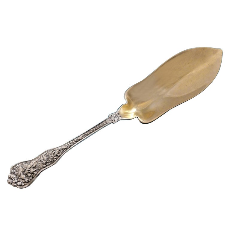 Olympian by Tiffany and Co Sterling Silver Trout Server Gold Washed For ...