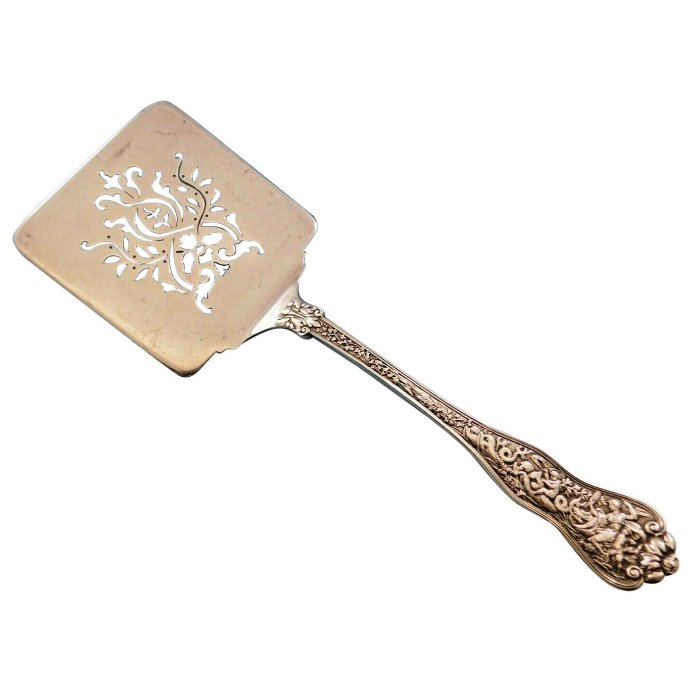 Chrysanthemum by Tiffany and Co. Sterling Silver Waffle Server Pierced ...