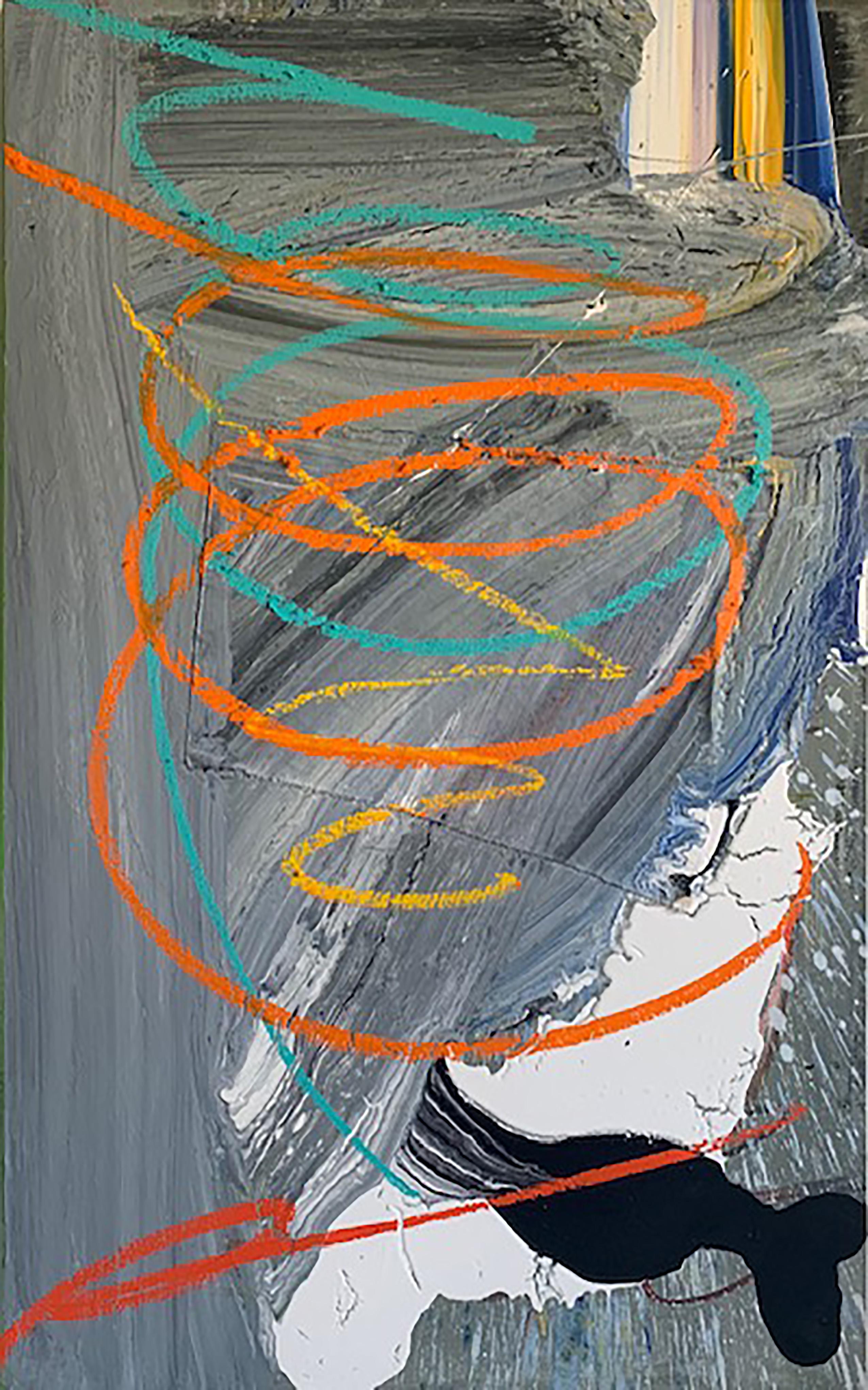 Olympio - "Untitled 18" Contemporary Abstract Painting Acrylic and Oil ...