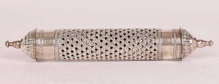 Omani Two Silver Scroll or Document Holders For Sale at 1stDibs