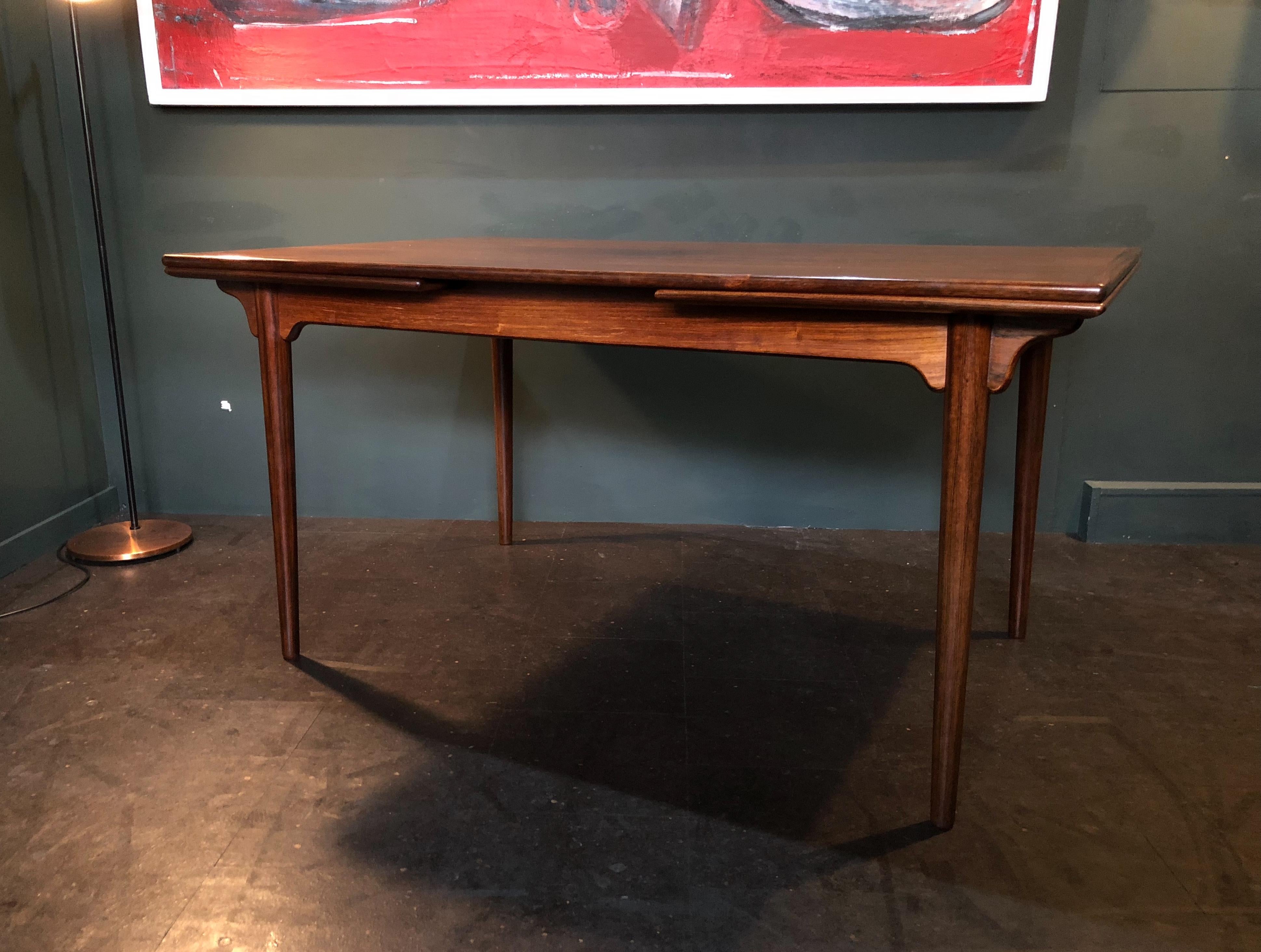 Omann Jun, Gunni Omann, Danish Midcentury Rosewood Dining Table at 1stDibs