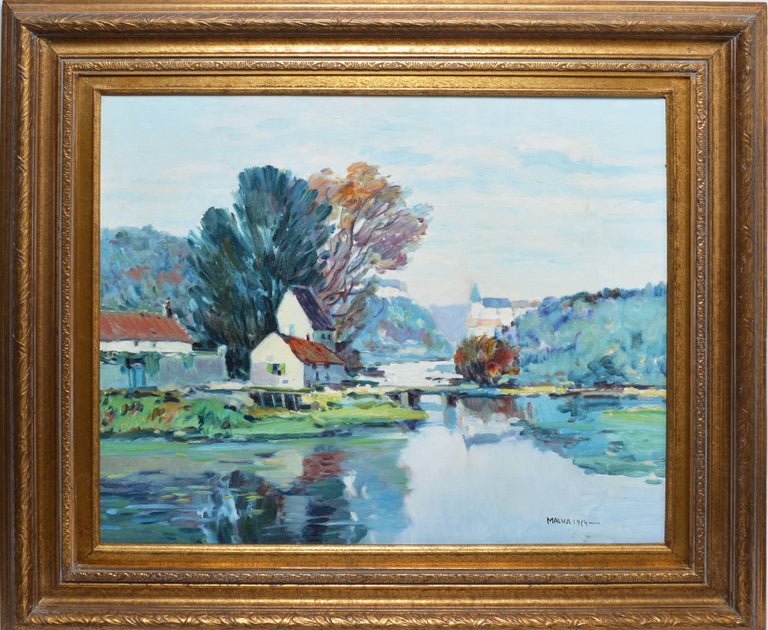 Omar Hamdi Malva - Impressionist Landscape of the French Country by ...