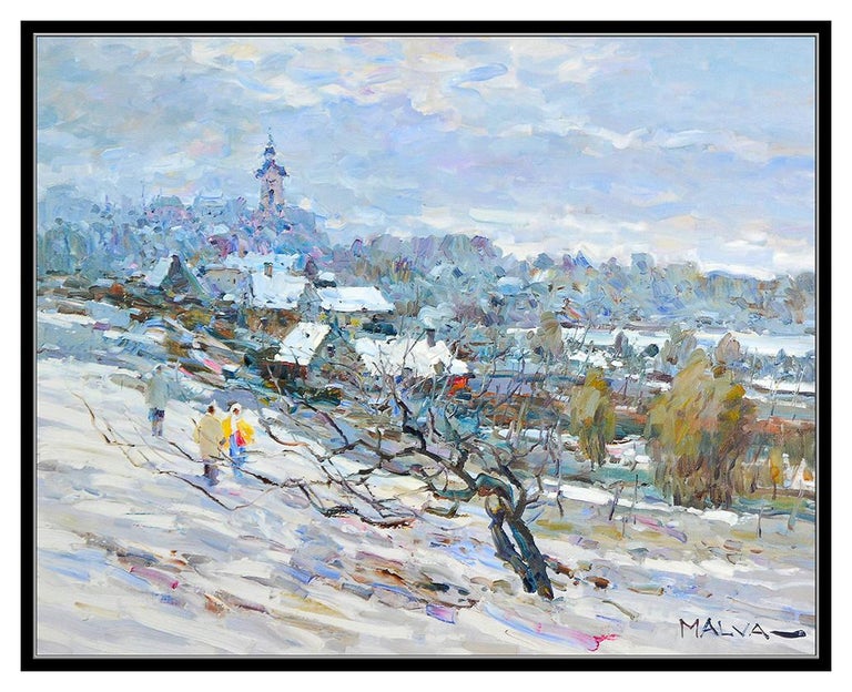 Omar Hamdi Malva - Omar Malva Original Large Oil Painting On Canvas ...